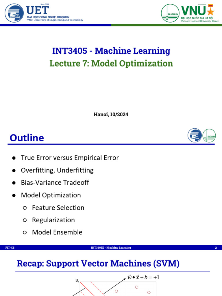 Lecture 7_Feature Selection & Model Optimization | PDF | Support Vector ... Lecture 7_Feature Selection & Model Optimization | PDF | Support Vector ...