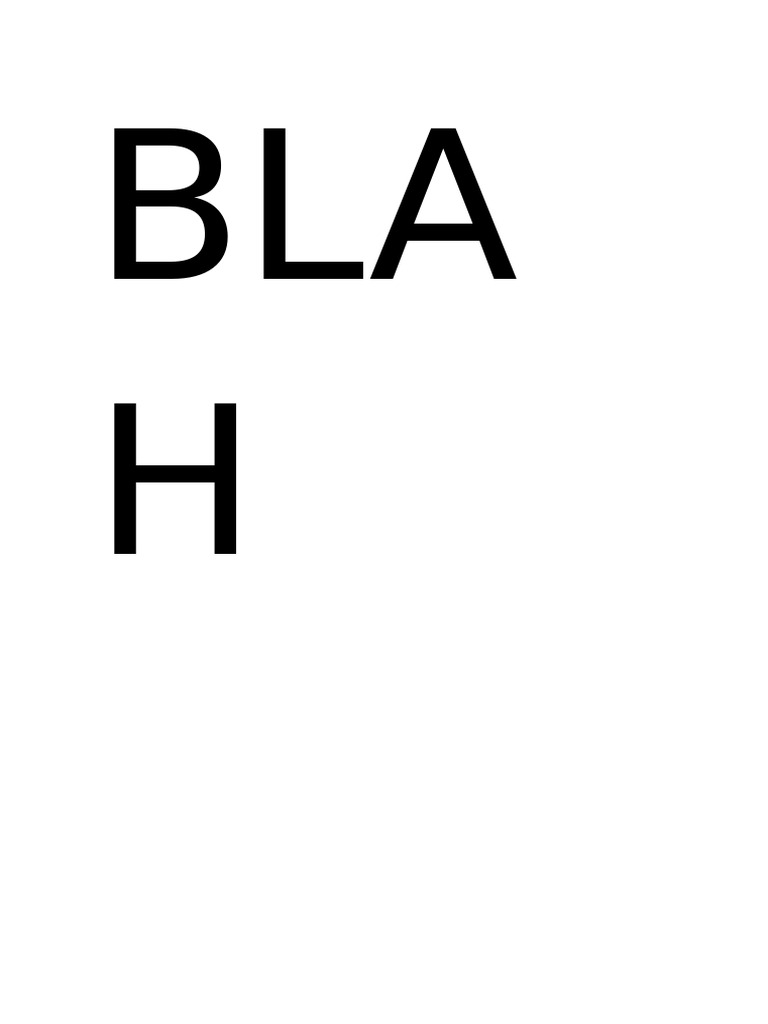 Blah Blah | PDF