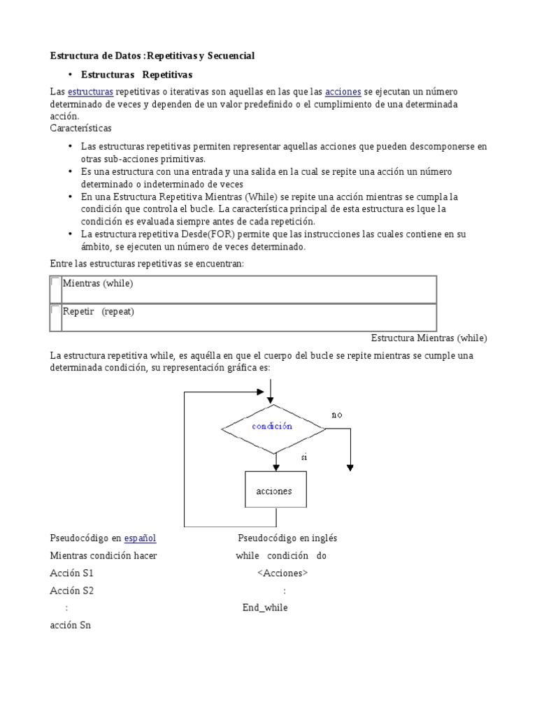 Ejemplo de While Con Diagrama de Flujo | Descargar gratis PDF ...