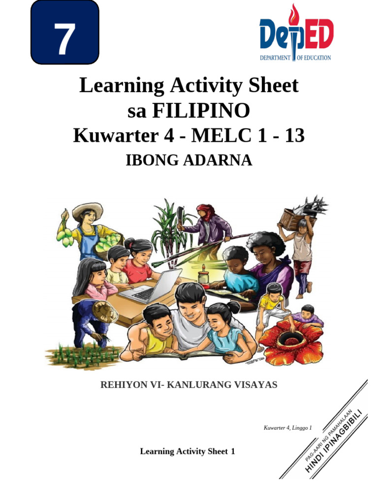 Learning Activity Sheet Week 1 Final | PDF