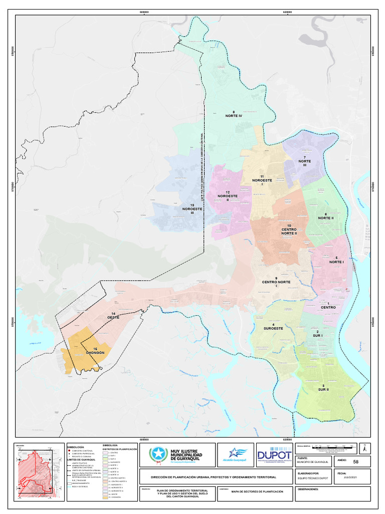Mapa 58 - Distritos de Planificación | PDF