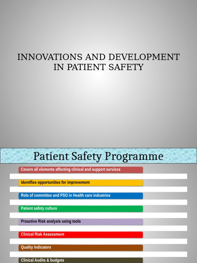 PATIENT SAFETY PPT | PDF | Patient Safety | Patient