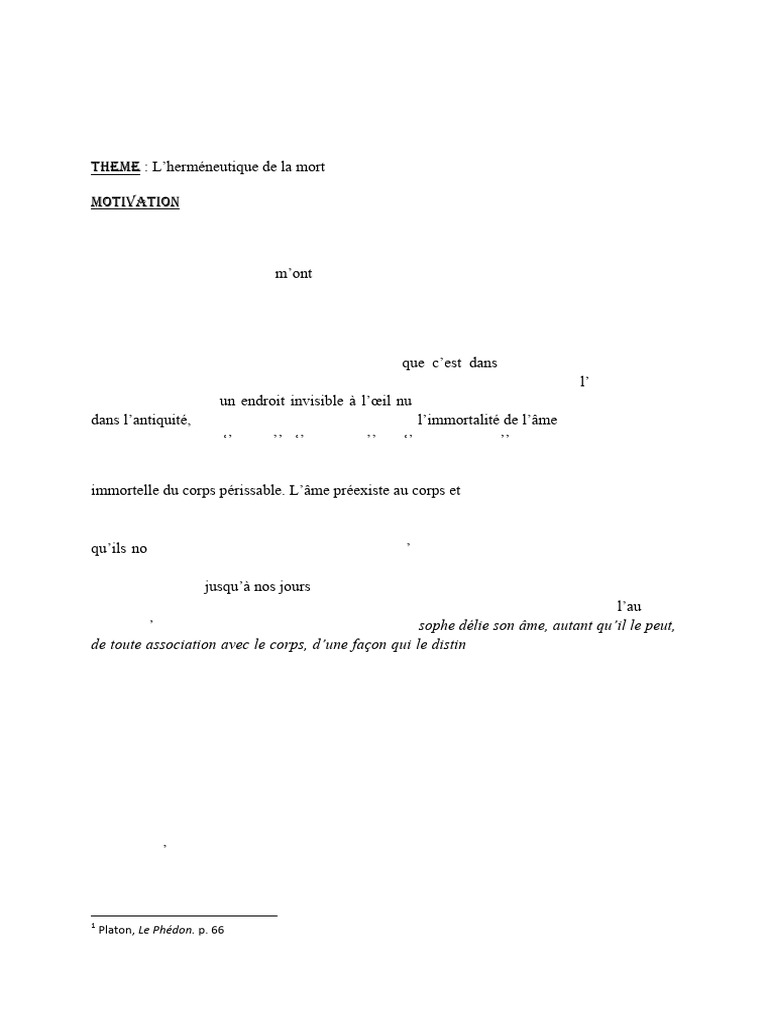 Herméneutique de la mort chez Platon | PDF | Platon | Noûs