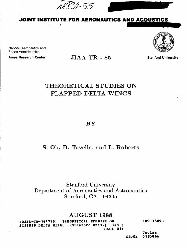 Aerodynamics of Flapped Delta Wings | PDF | Vortices | Lift (Force)