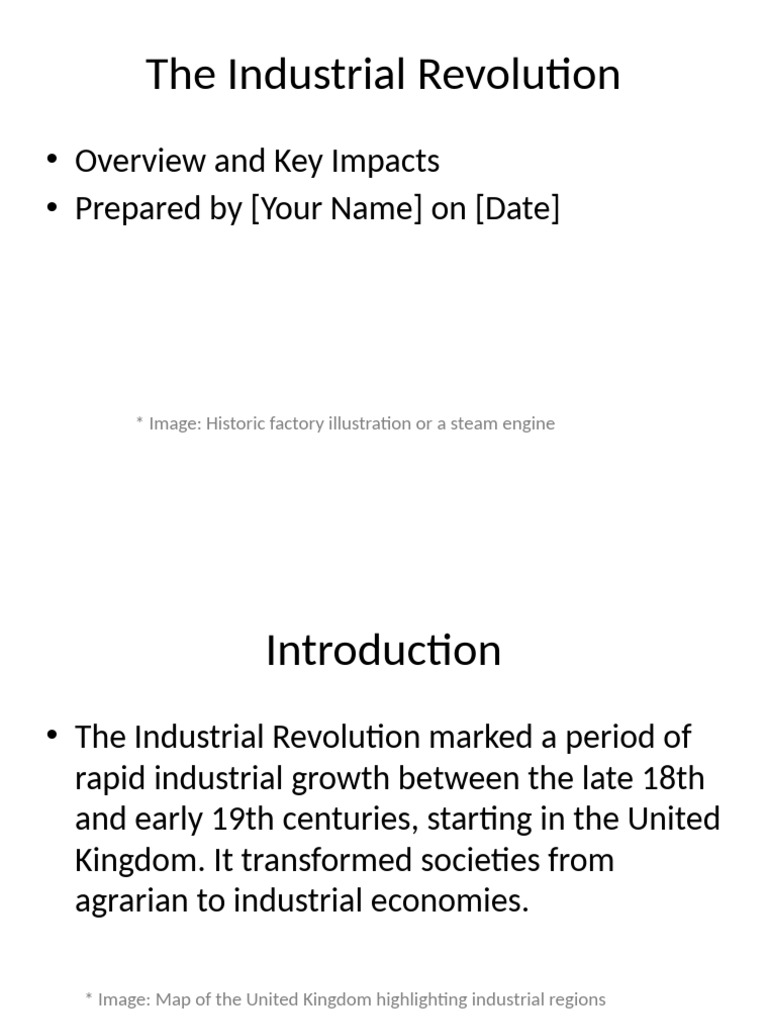 Industrial Revolution Detailed Presentation | PDF | Industrial ...
