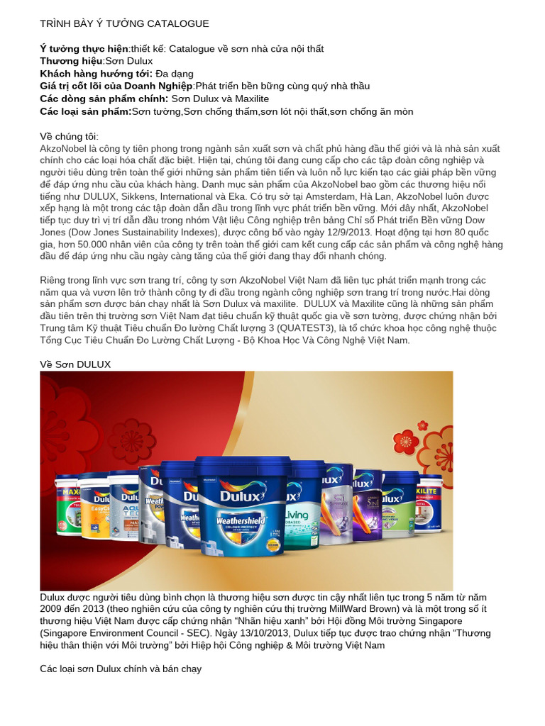 Trình Bay Ý Tư NG Catalouge | PDF