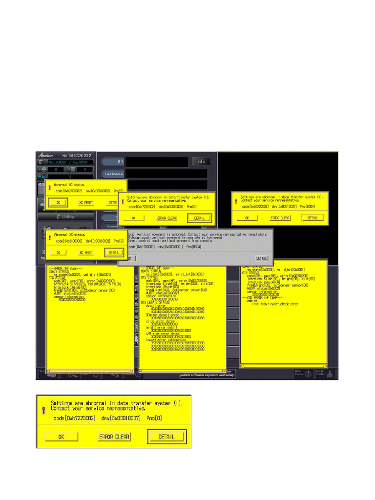 Aquilion PRIME - Settings Are Abnormal in Data Transfer System | PDF | Computing | Computer ...