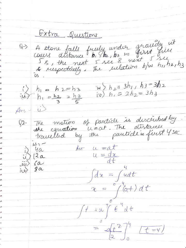 Extra Ques CH 3 | PDF