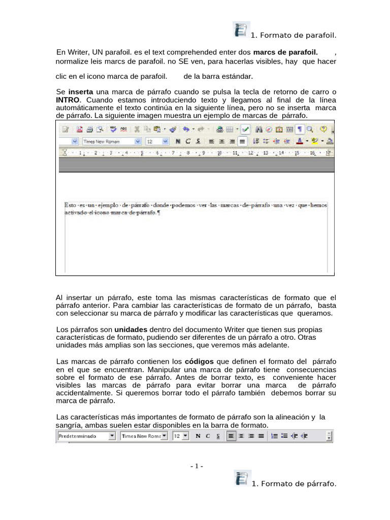 1.Formato_de_parrafos | PDF | Informática
