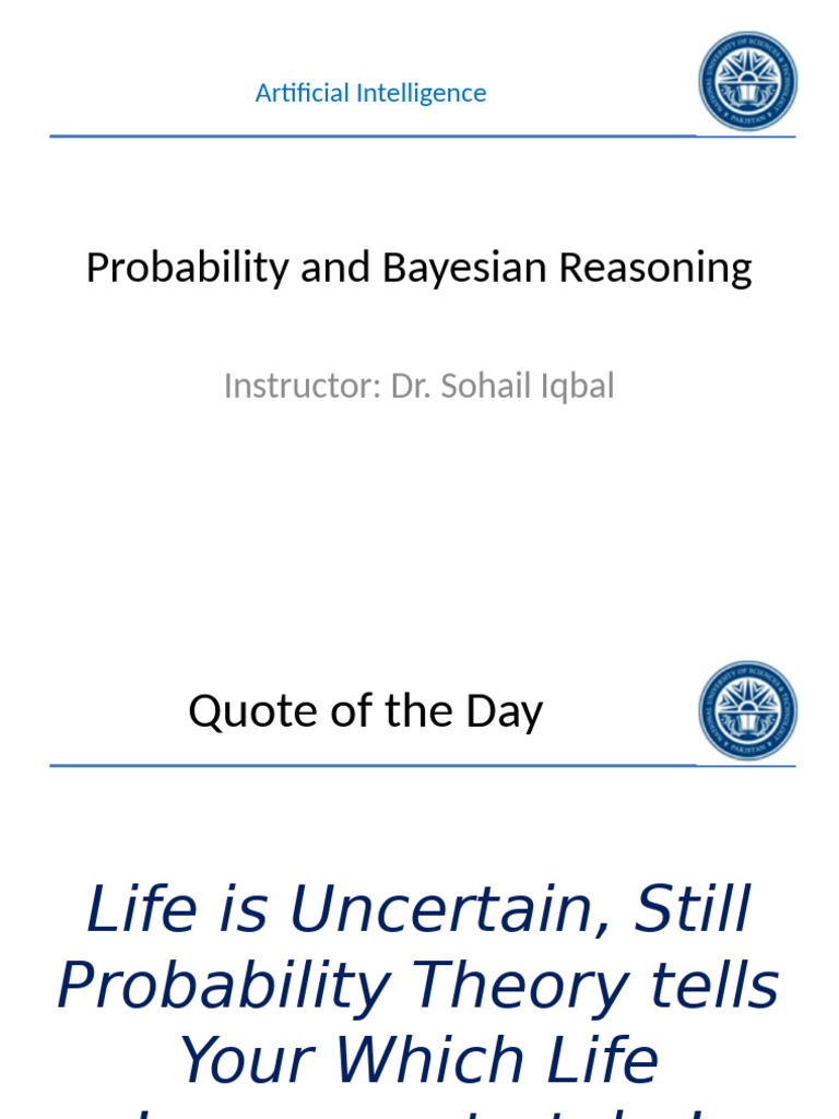 08 Probability and Baysian Reasoning | PDF | Probability | Probability ...