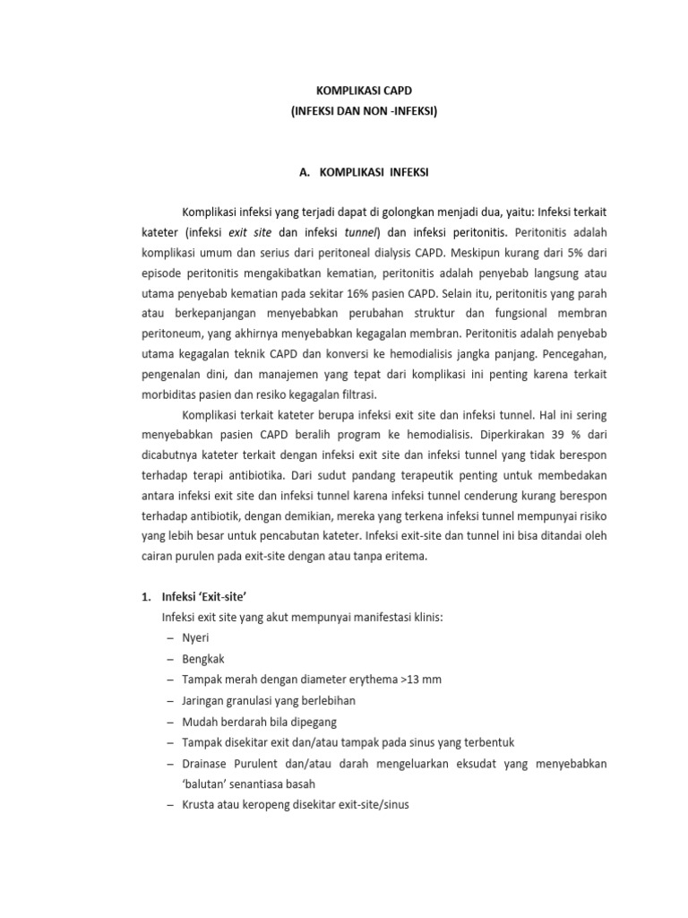 Komplikasi Capd | PDF