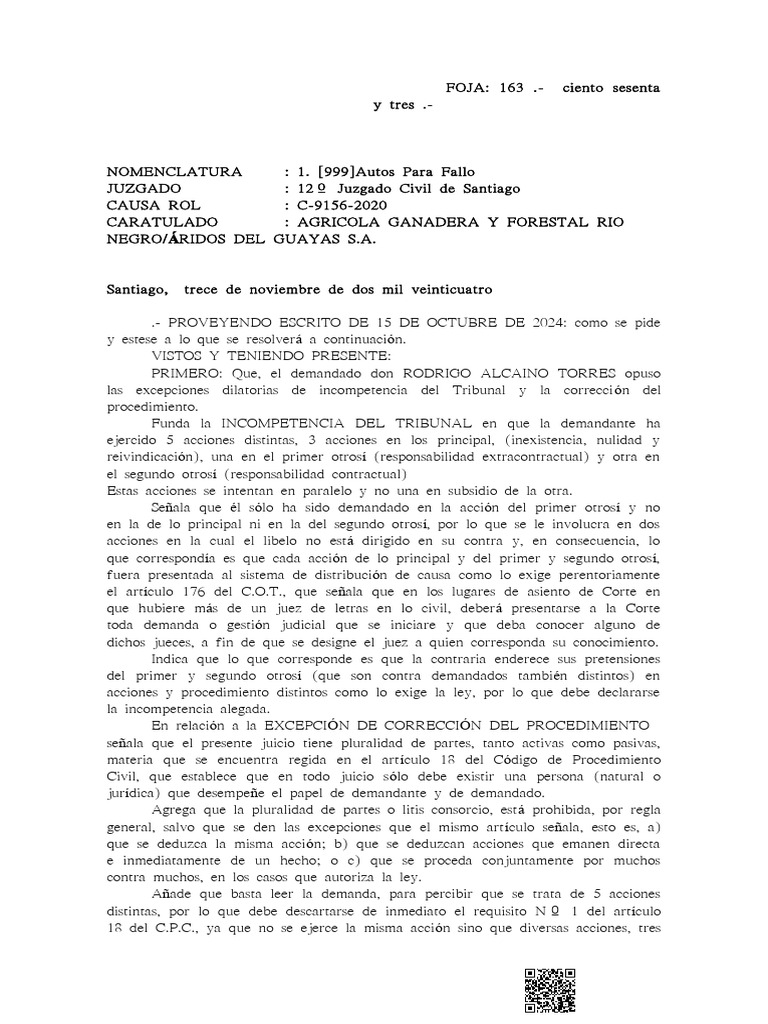 Este Documento Tiene Firma Electrónica y Su Original Puede Ser Validado en | PDF | Demanda ...
