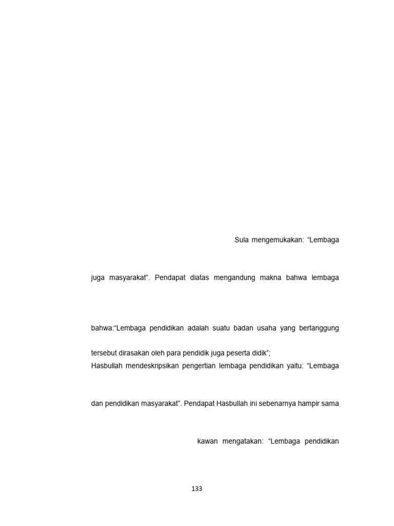 Pengertian Lembaga Pendidikan | PDF