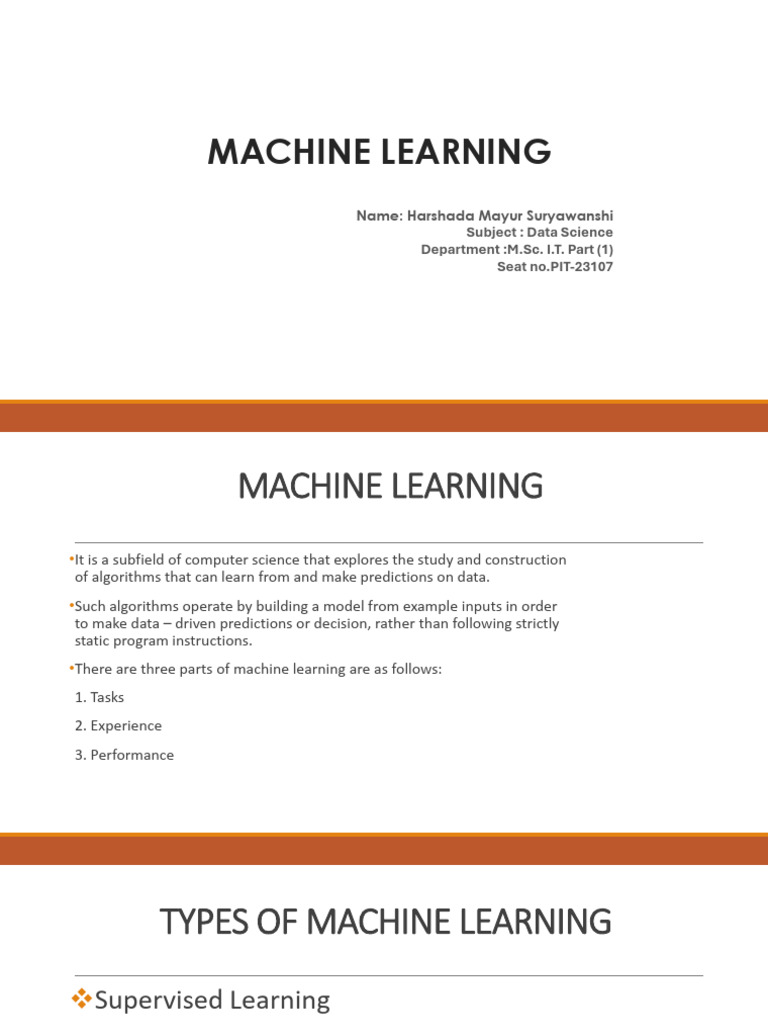 Presentation1 PDF | PDF | Machine Learning | Learning