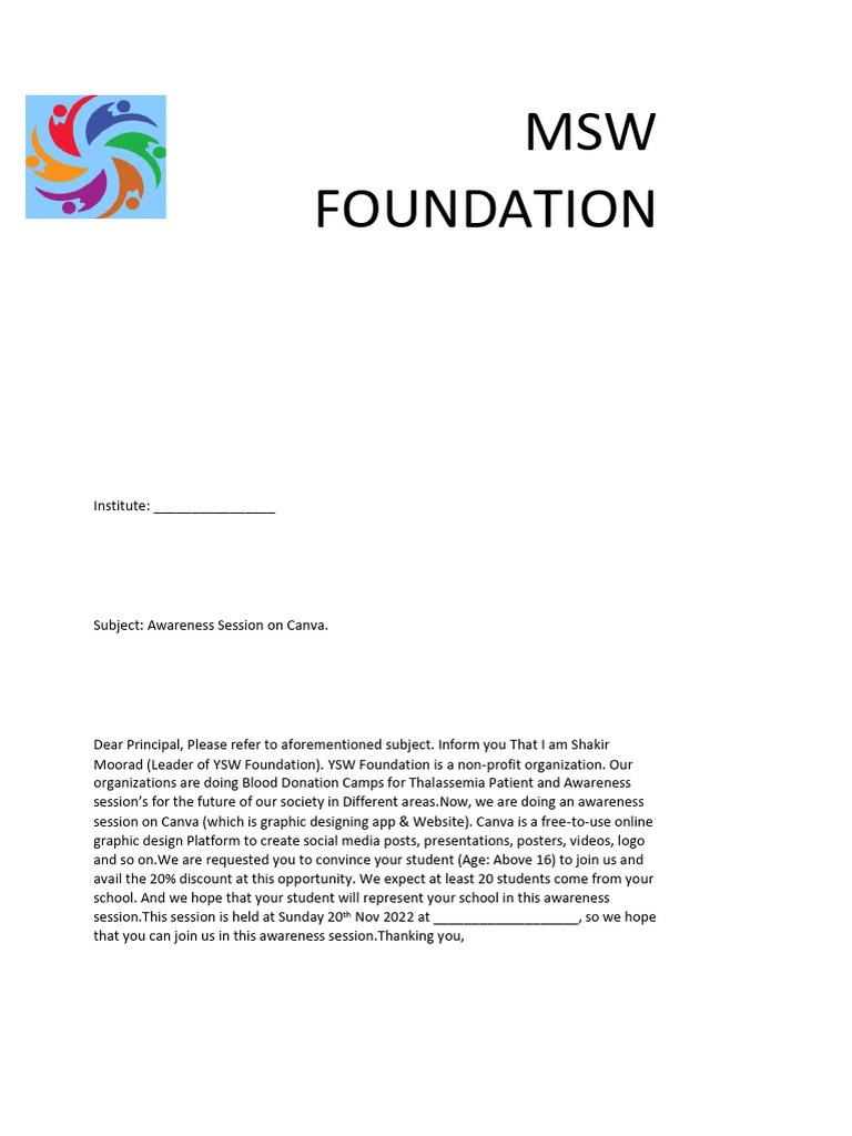 Canva Awareness Session Invite | PDF