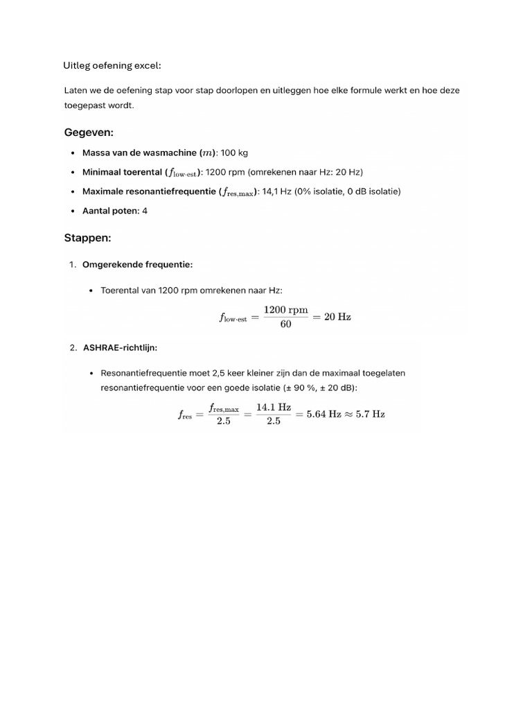 Uitleg Oefening Excel | PDF