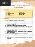 Glucometer Competency Checklist | PDF