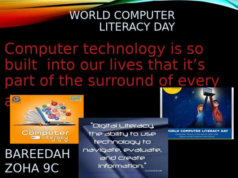 World Computer Literacy Day | PDF | Art