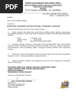Surat Pindaan Tarikh PSRA 2025 | PDF