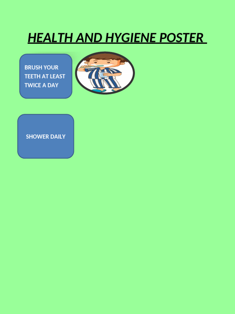 Health and Hygiene Poster | PDF | Lifestyle