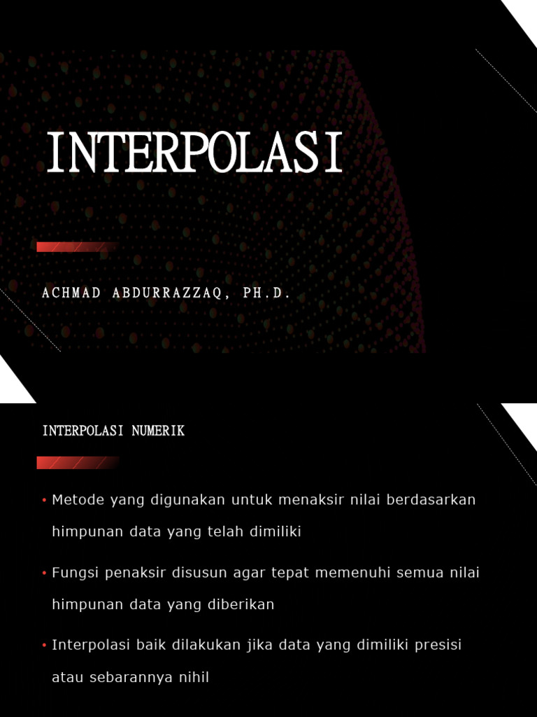 Interpolasi | PDF