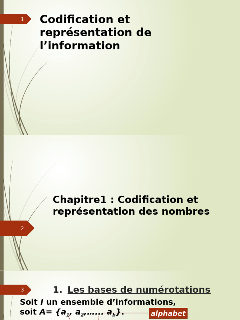 Codification et représentation des nombres | PDF | Mathématiques ...
