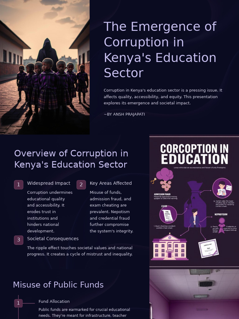 The Emergence of Corruption in Kenyas Education Sector | PDF ...