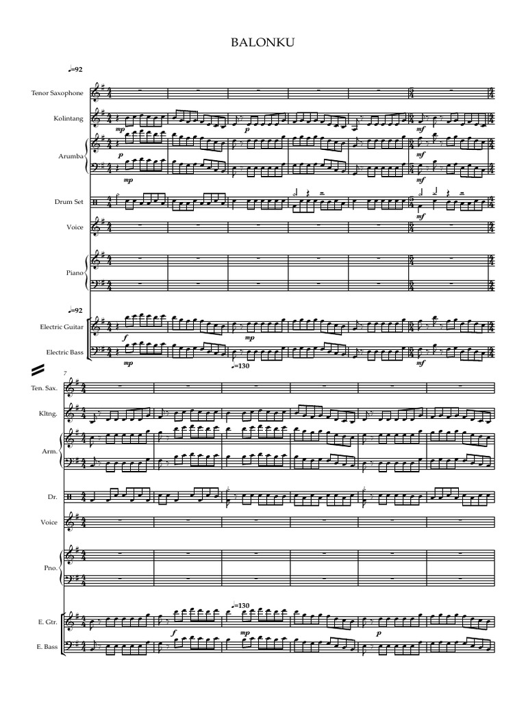 Balonku Revisi 2 (Full Score) | PDF