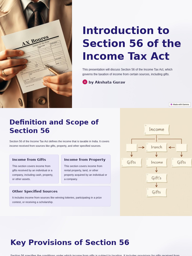 Introduction To Section 56 of The Income Tax Act | PDF | Taxes | Tax ...