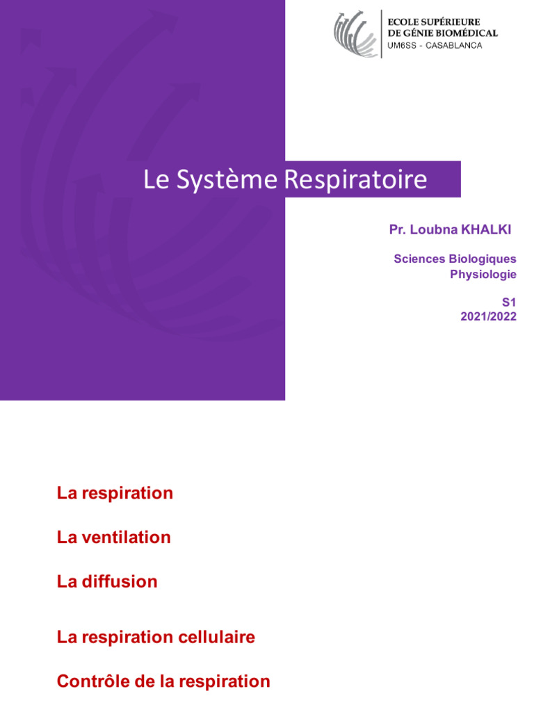 Comprendre le Système Respiratoire | PDF | Système respiratoire ...