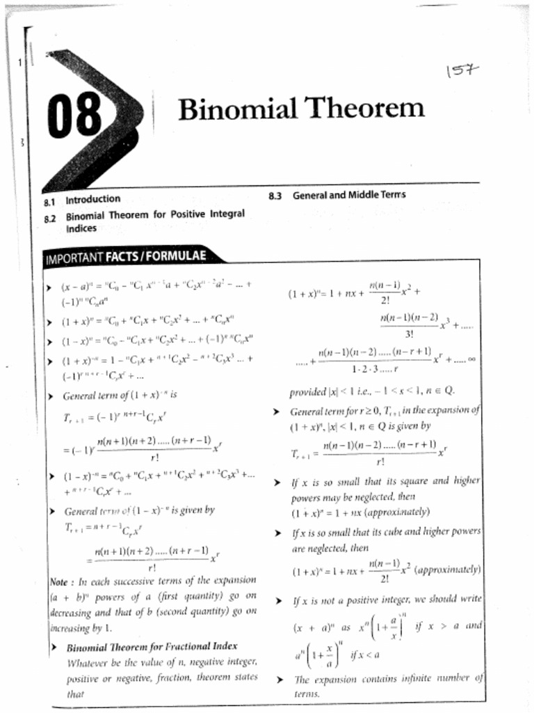 Binomial Theorem | PDF