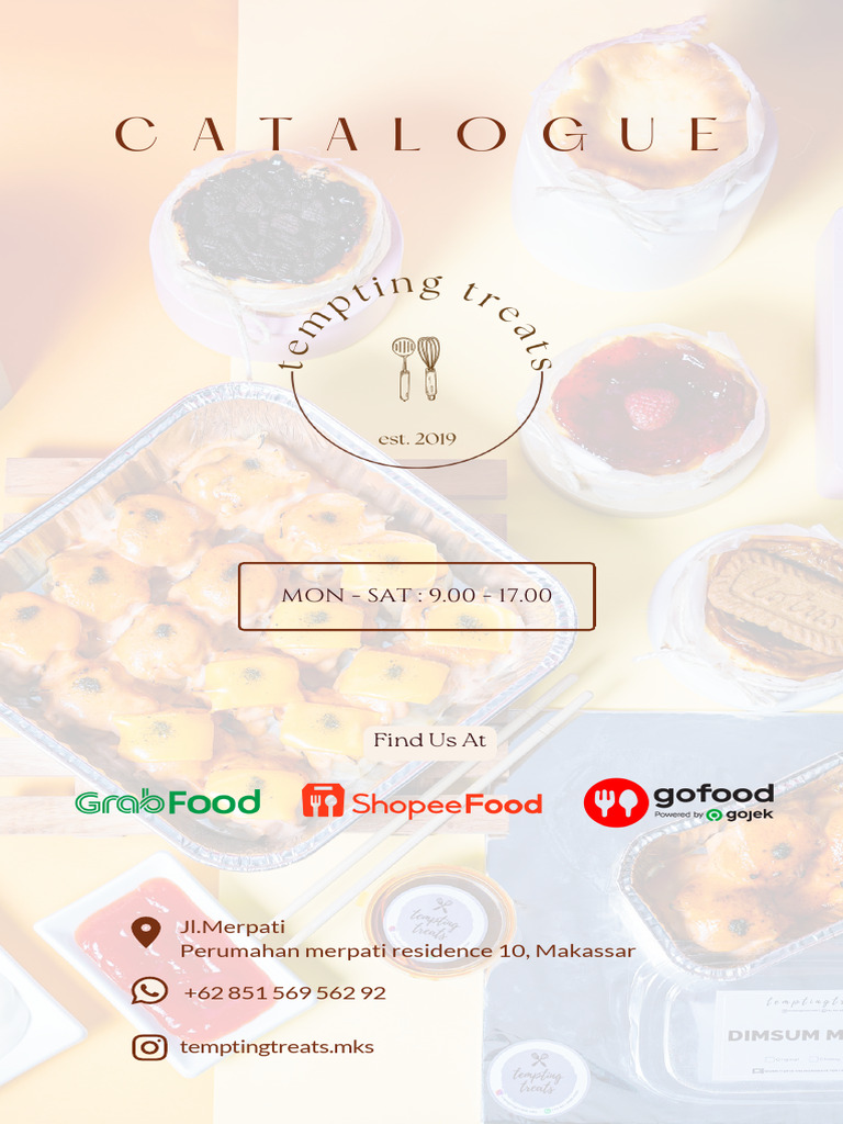 Menu Dapur Wida: Dimsum & Desserts | PDF | Foods | Cuisine