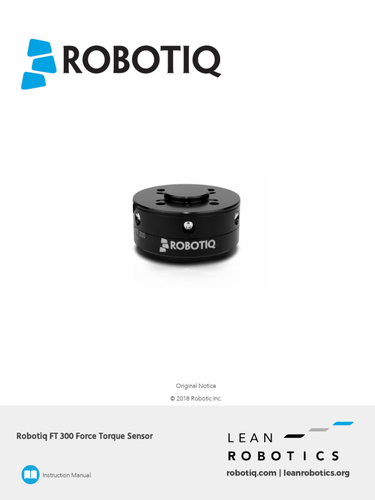 FT Sensor Instruction Manual PDF 20181218 | PDF | Robotics | Power Supply