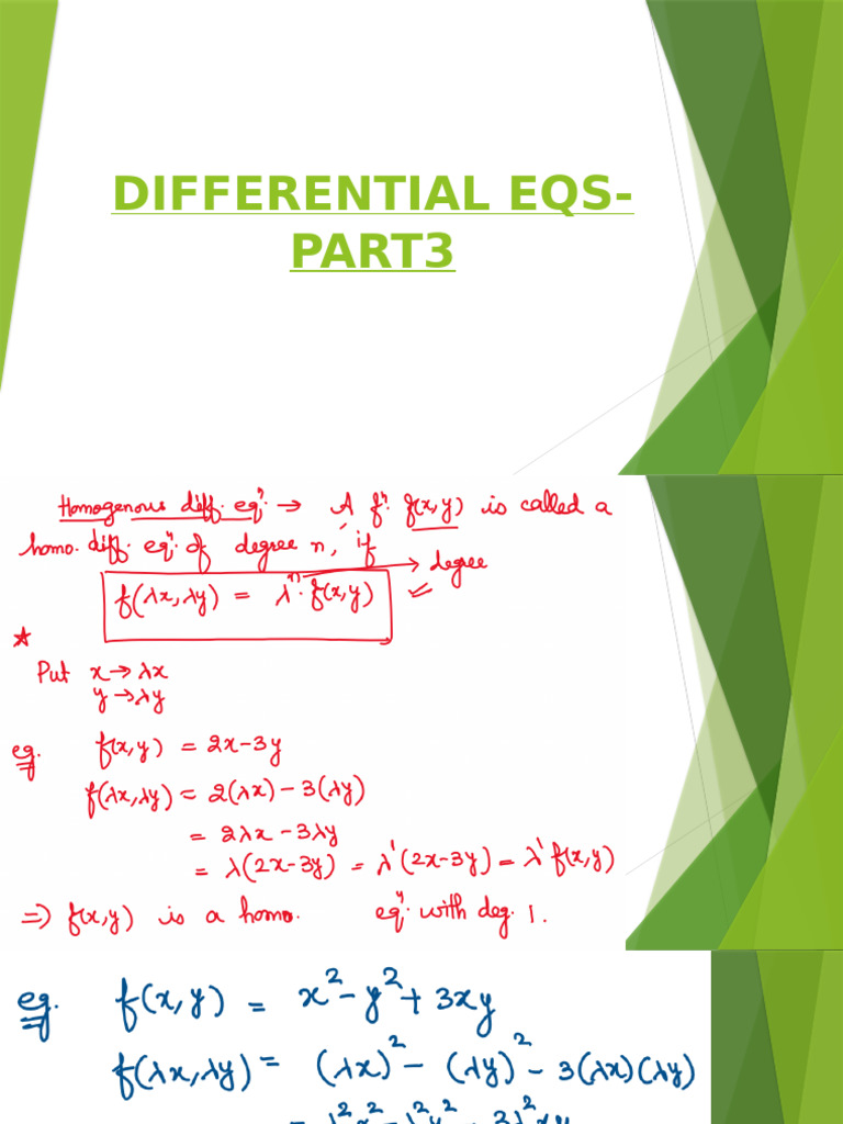 Differential Eqs - Part3 | PDF