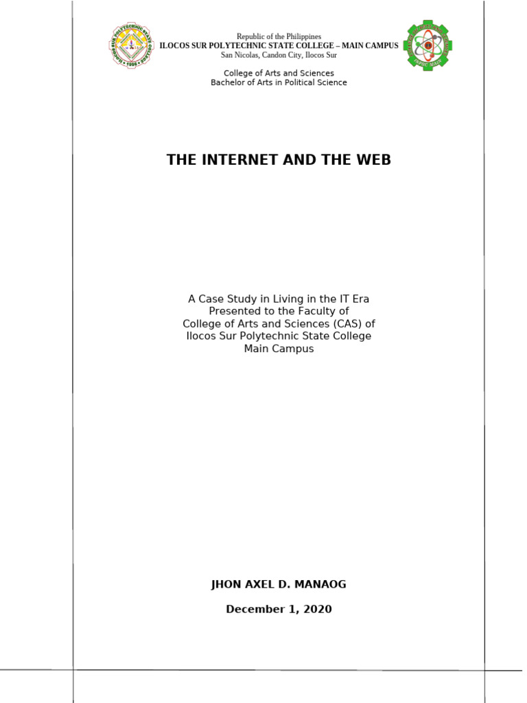 Case study IT ERA | PDF | Internet Protocol Suite | Internet