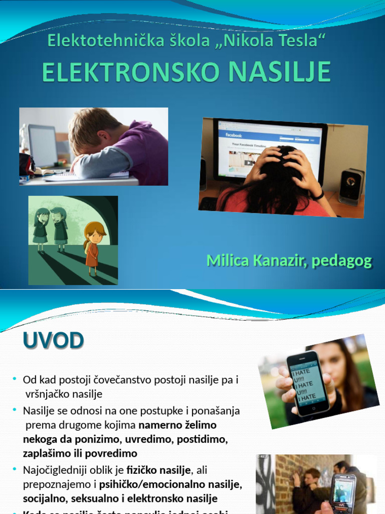 Elektronsko Nasilje | PDF