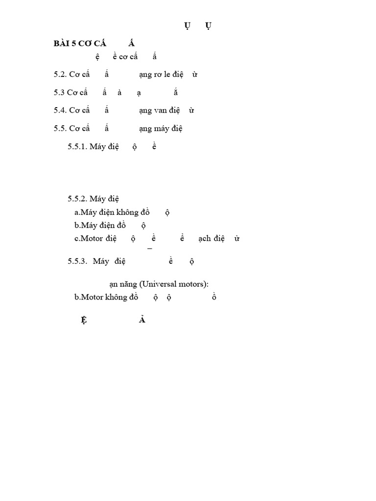 De Cuong Bai Giang Hoc Phan Co Dien Tu o To - Bai 5 Co Cau Chap Hanh | PDF