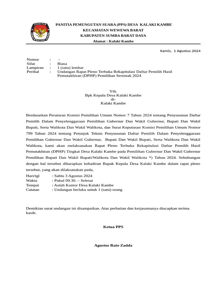 Undangan PPS 2024 | PDF