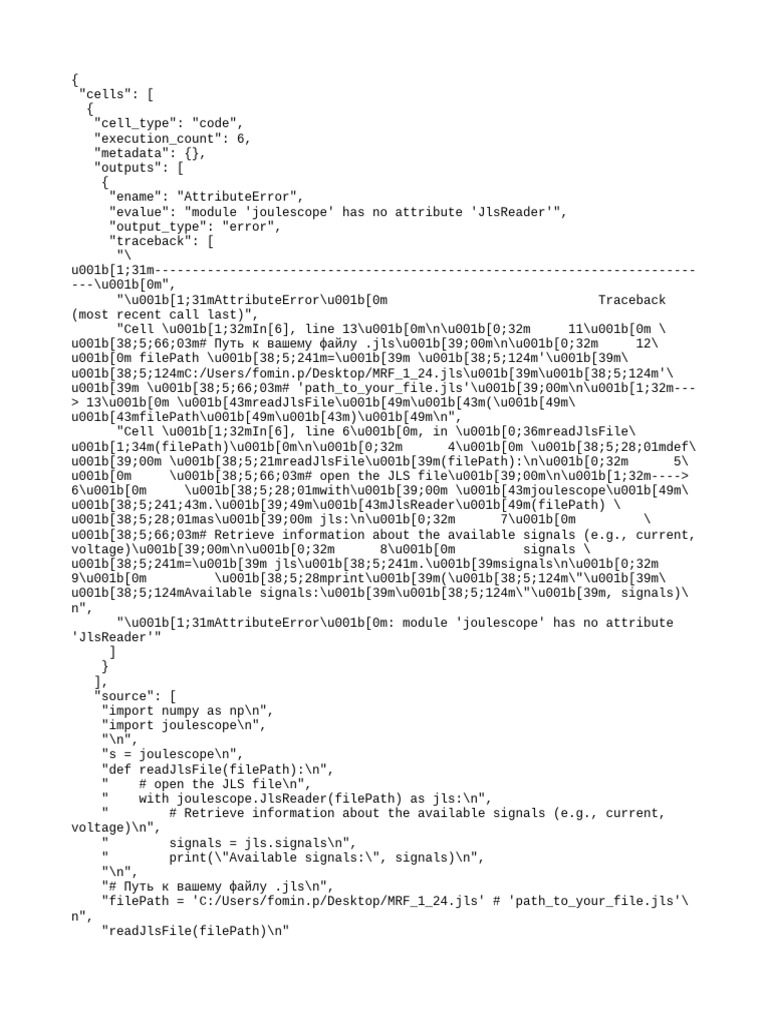 Py Joulescope Record | PDF | Computing | Computer Programming