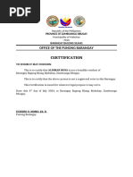 Solo Parent Certification Example | PDF | Lifestyle