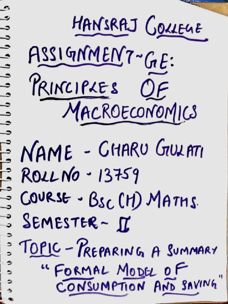 Eco Assignment | PDF
