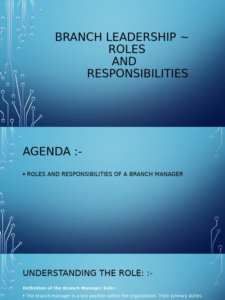 Branch Leadership ~ | PDF | Leadership | Policy