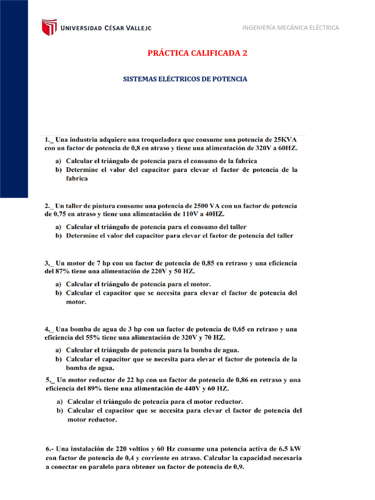 Práctica Calificada 2 | PDF | Ciencia y matemáticas