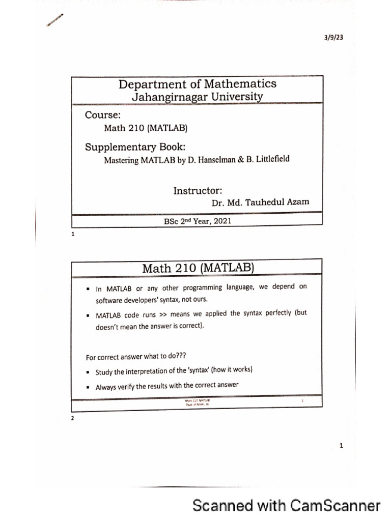 Matlab | PDF