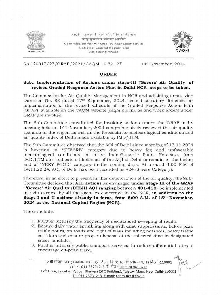 1092 DT Implementation of GRAP Order III 14112024 | PDF | Science ...