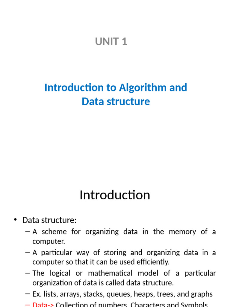 FDS (Introduction - To - FDS) | PDF | Data Type | Queue (Abstract Data Type)