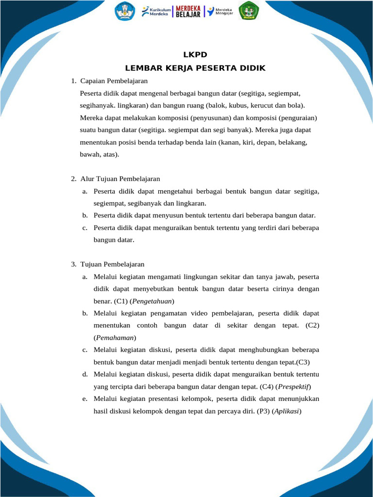 LKPD | PDF | Metode & Bahan Ajar