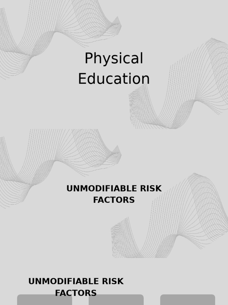 Unmodifiable and Modifiable Risk Factors | PDF | Lipid ...