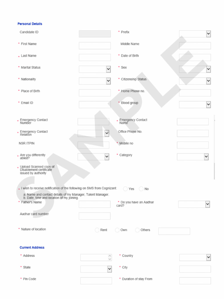 Personal Details | PDF