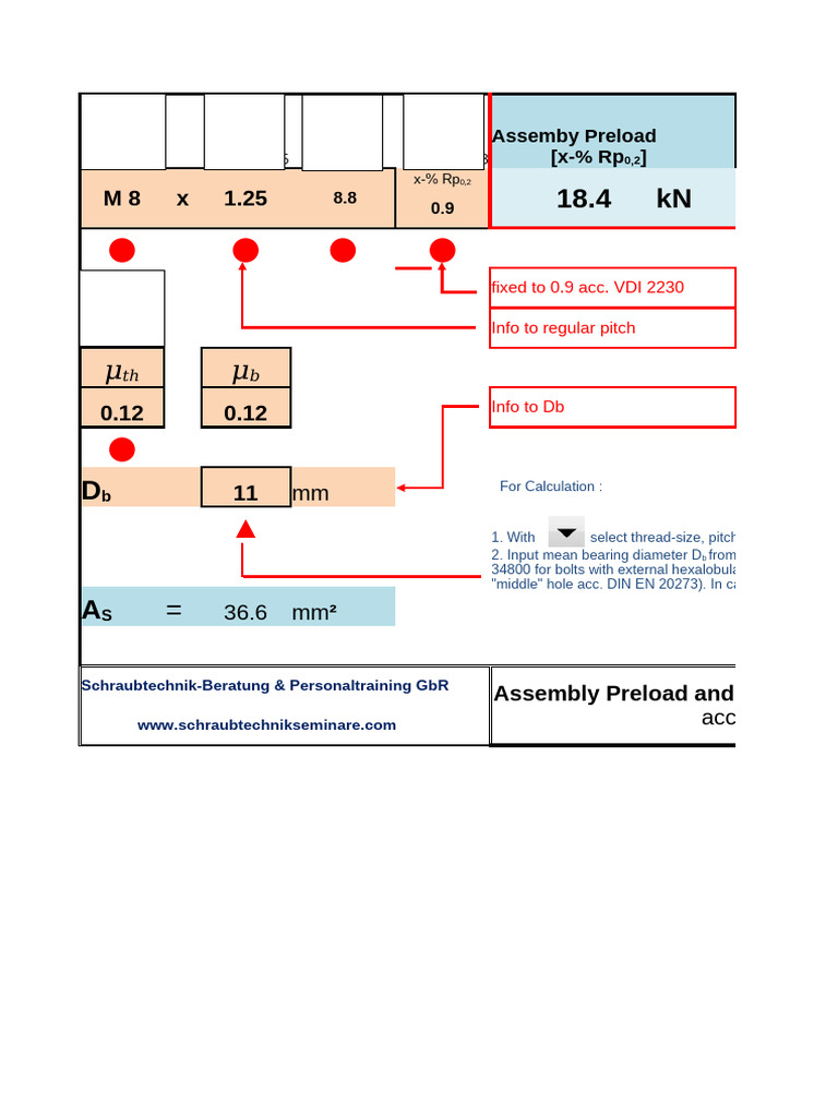 Engineering Bolt Calculation Guide | PDF | Screw | Machining